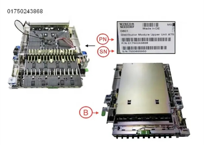 ATM Machine Parts Wincor Distributor Module Upper Unit ATS 01750243868 ...